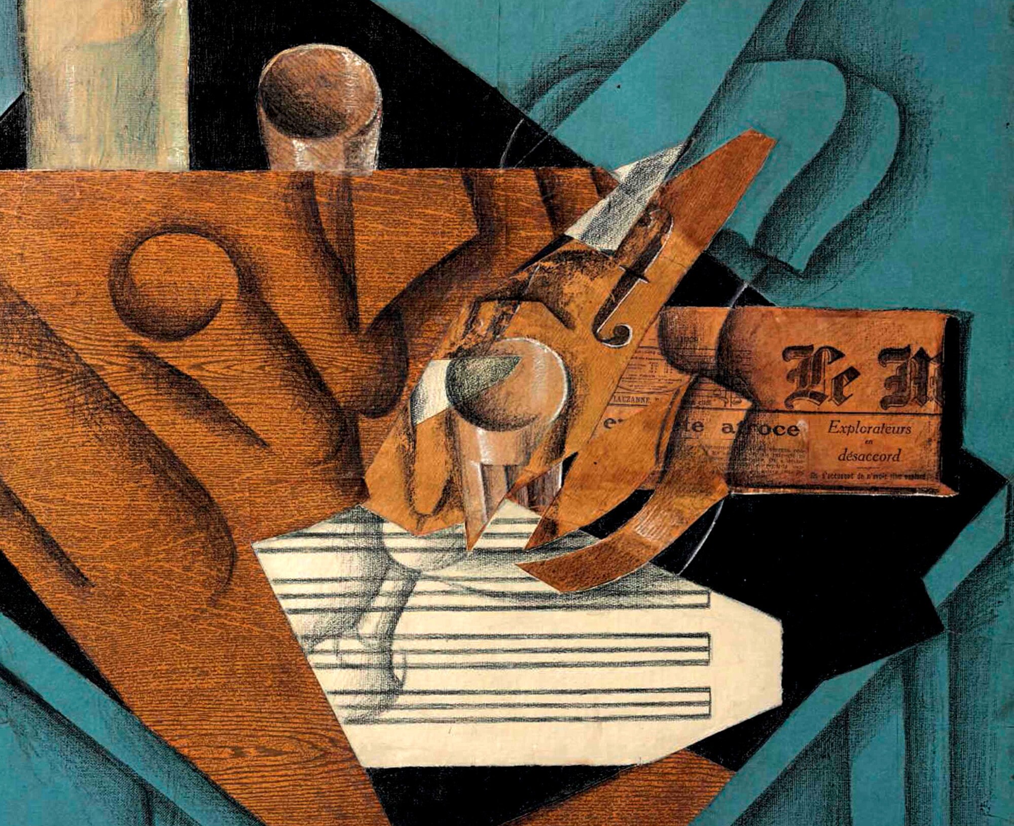 The Musician's Table Juan Gris Crystal Cubism Fine Art | Etsy UK
