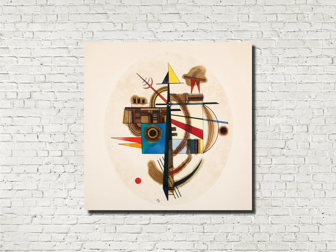 Geometric Wall Art, Abstract Print and Canvas, Wassily Kandinsky ...
