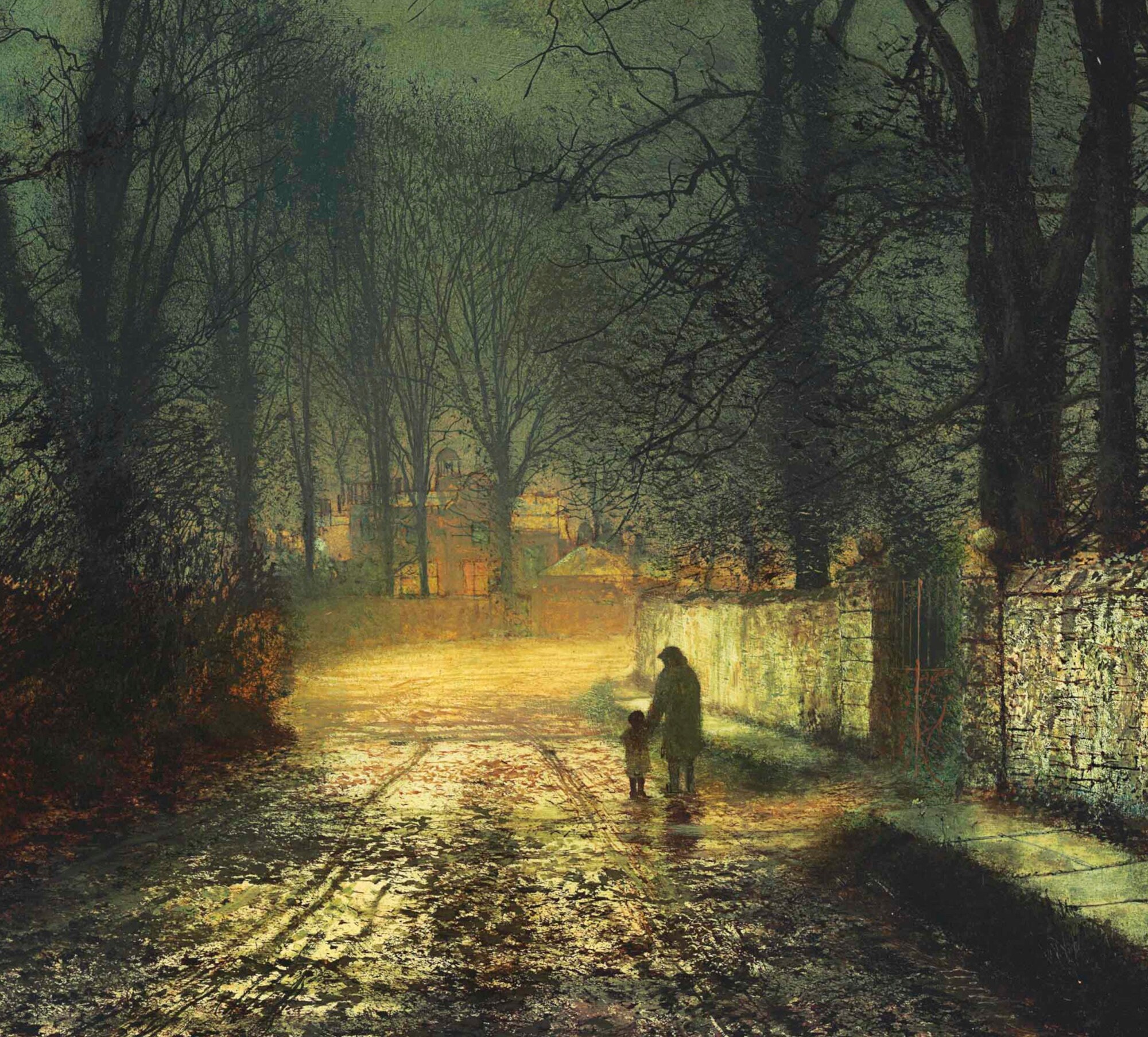 John Atkinson Grimshaw Fine Art Print: A Moonlit Lane | Etsy UK
