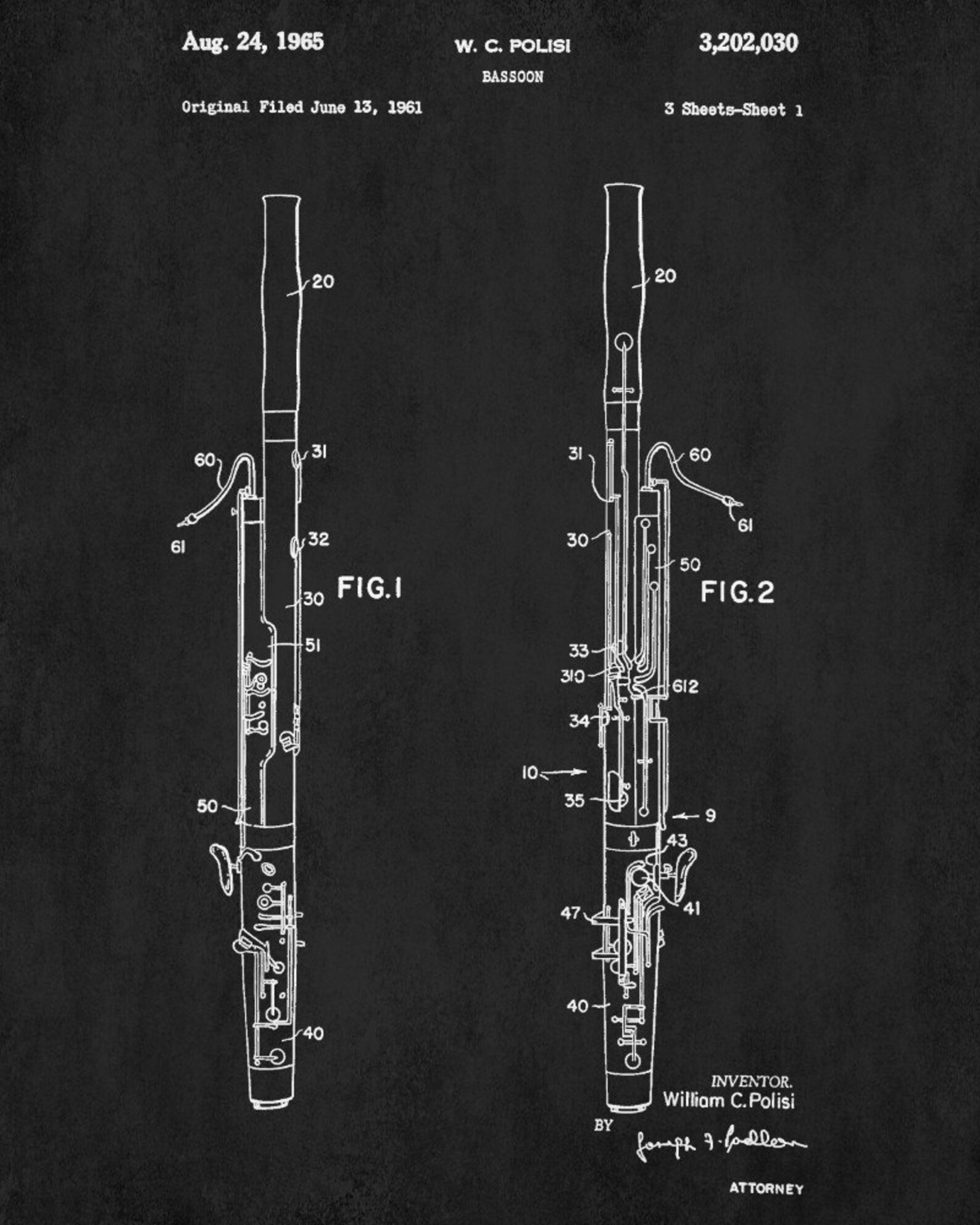 Bassoon Patent Print, Musician Gift, Musical Instruments Poster - Etsy