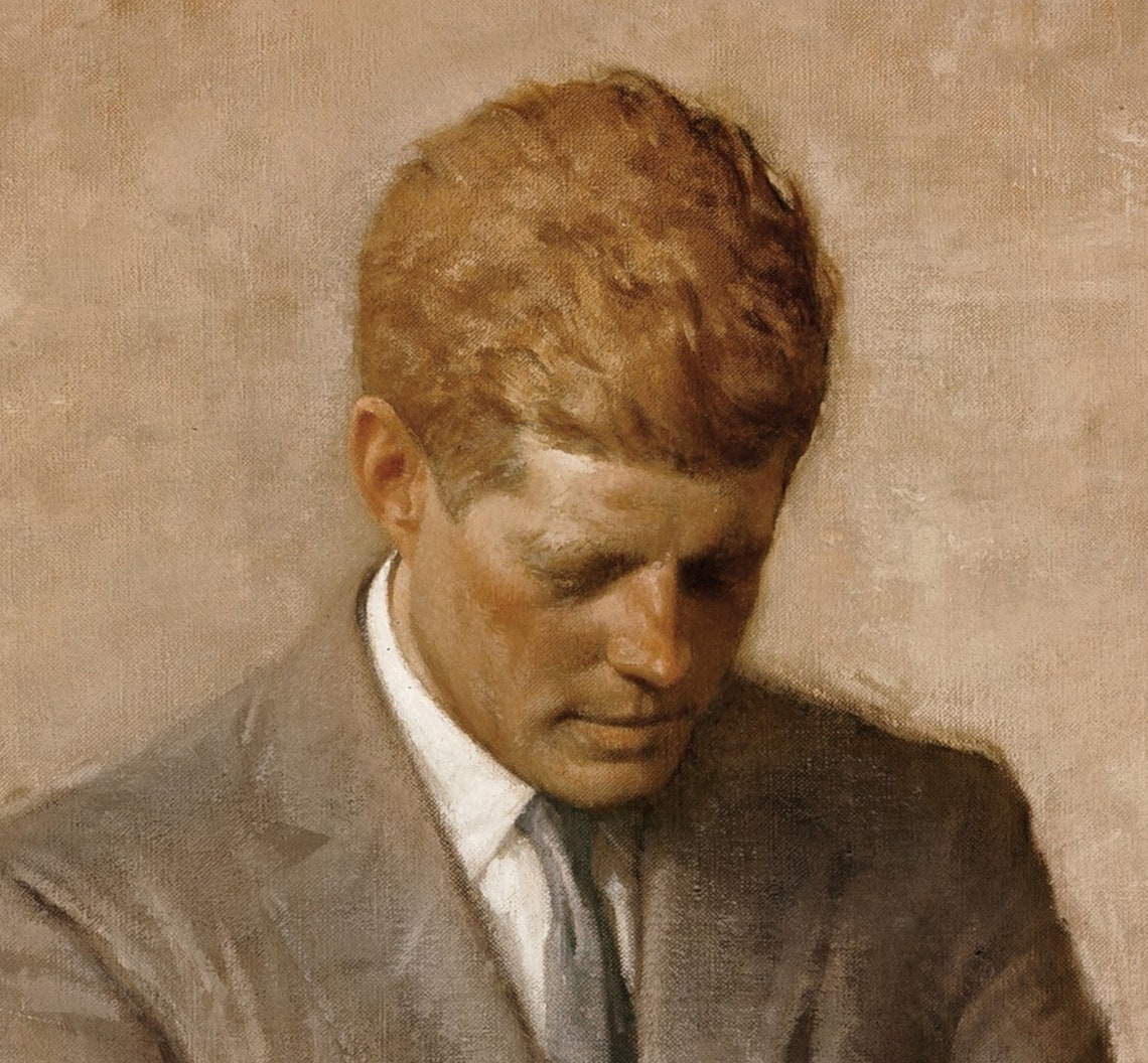 John F Kennedy Official Portrait Aaron Shikler Fine Art Print - Etsy