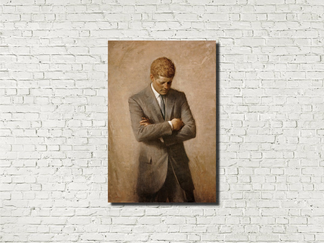 John F Kennedy Official Portrait, Aaron Shikler Fine Art Print - Etsy
