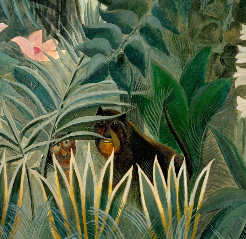 Henri Rousseau, Post- Impressionist Fine Art Print, the Equatorial ...