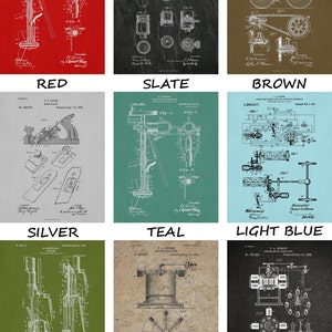 Diesel Engine Blueprint Poster | Etsy