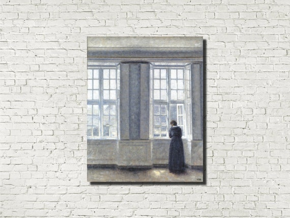 Vilhelm Hammershoi Fine Art Print Tall Windows | Etsy