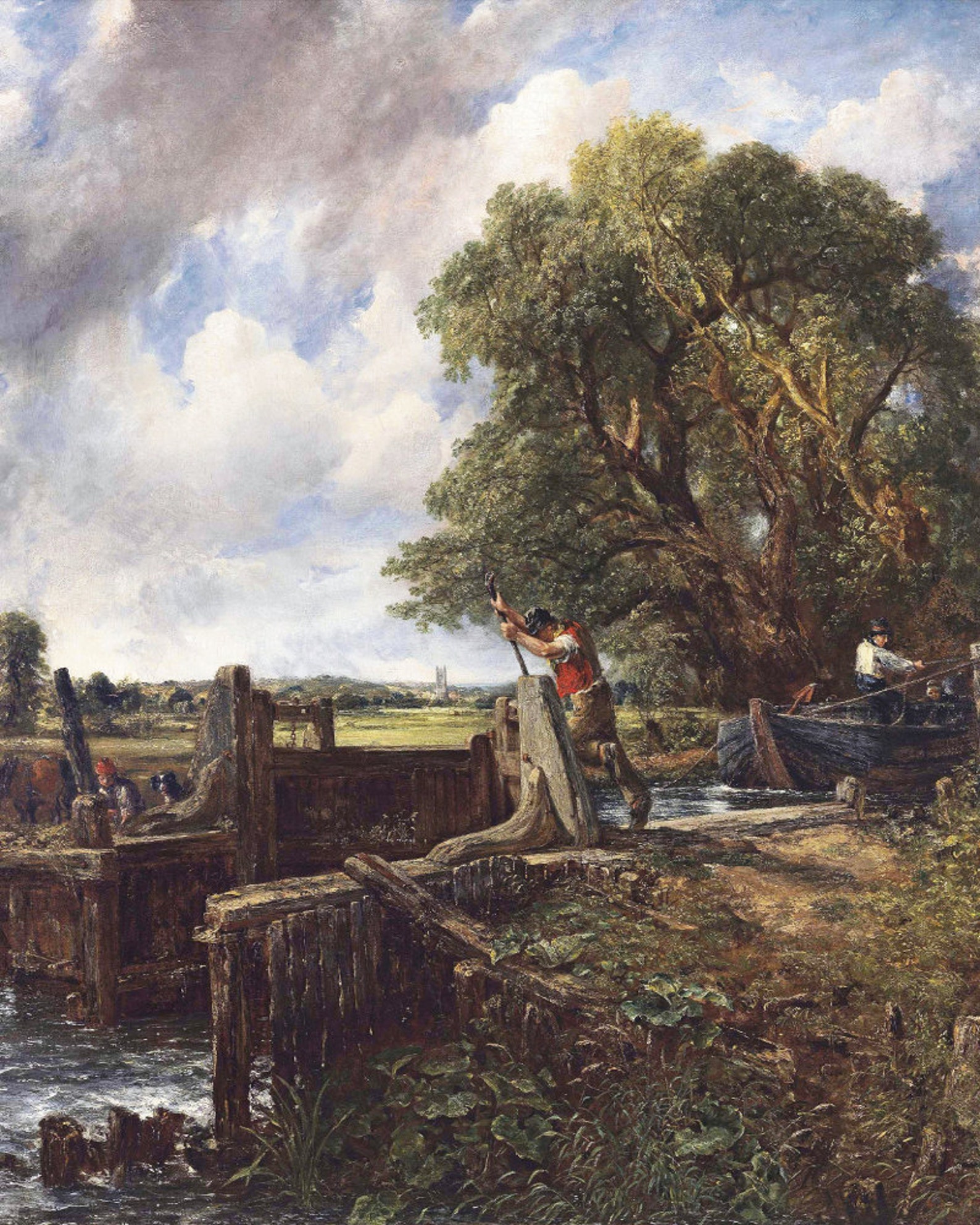 John Constable Fine Art Print : the Lock English Canal - Etsy