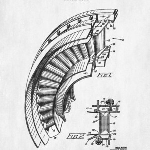 Aircraft Patent Print, Jet Engine Turbine Construction - Etsy