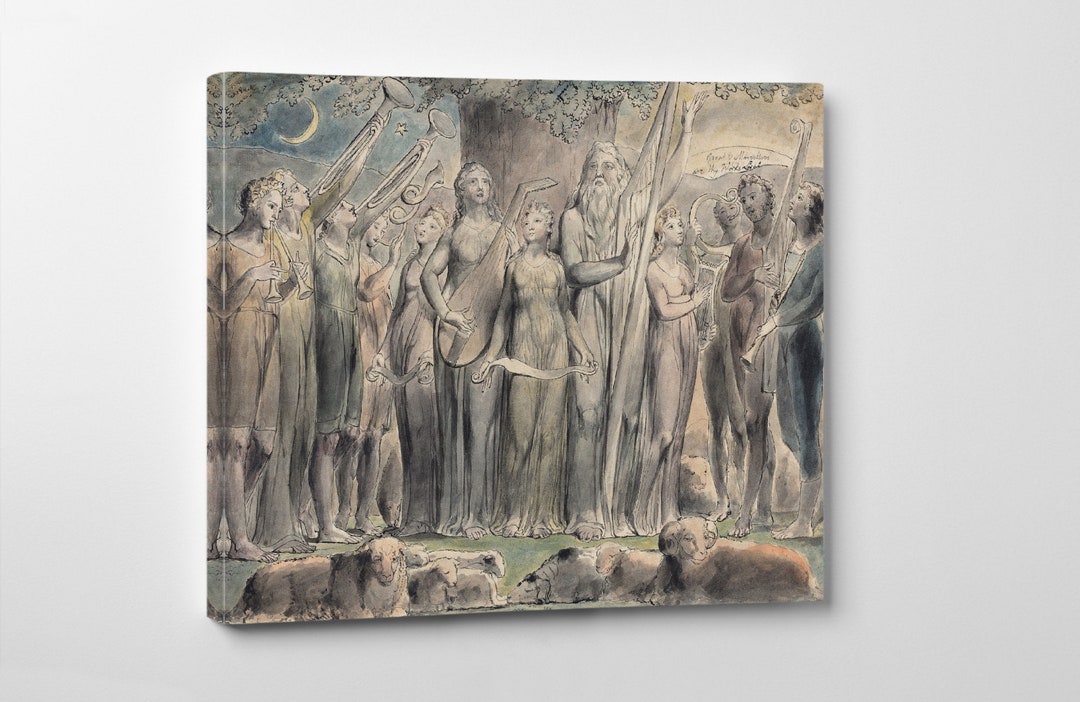 William Blake, Job and His Family Restored to Prosperity, Religious Art ...