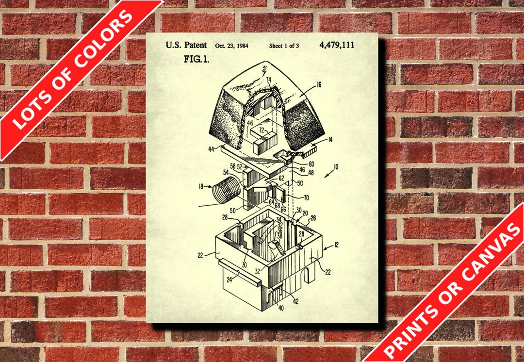 Keyboard Key Patent Print Computer Technology Wall Art - Etsy