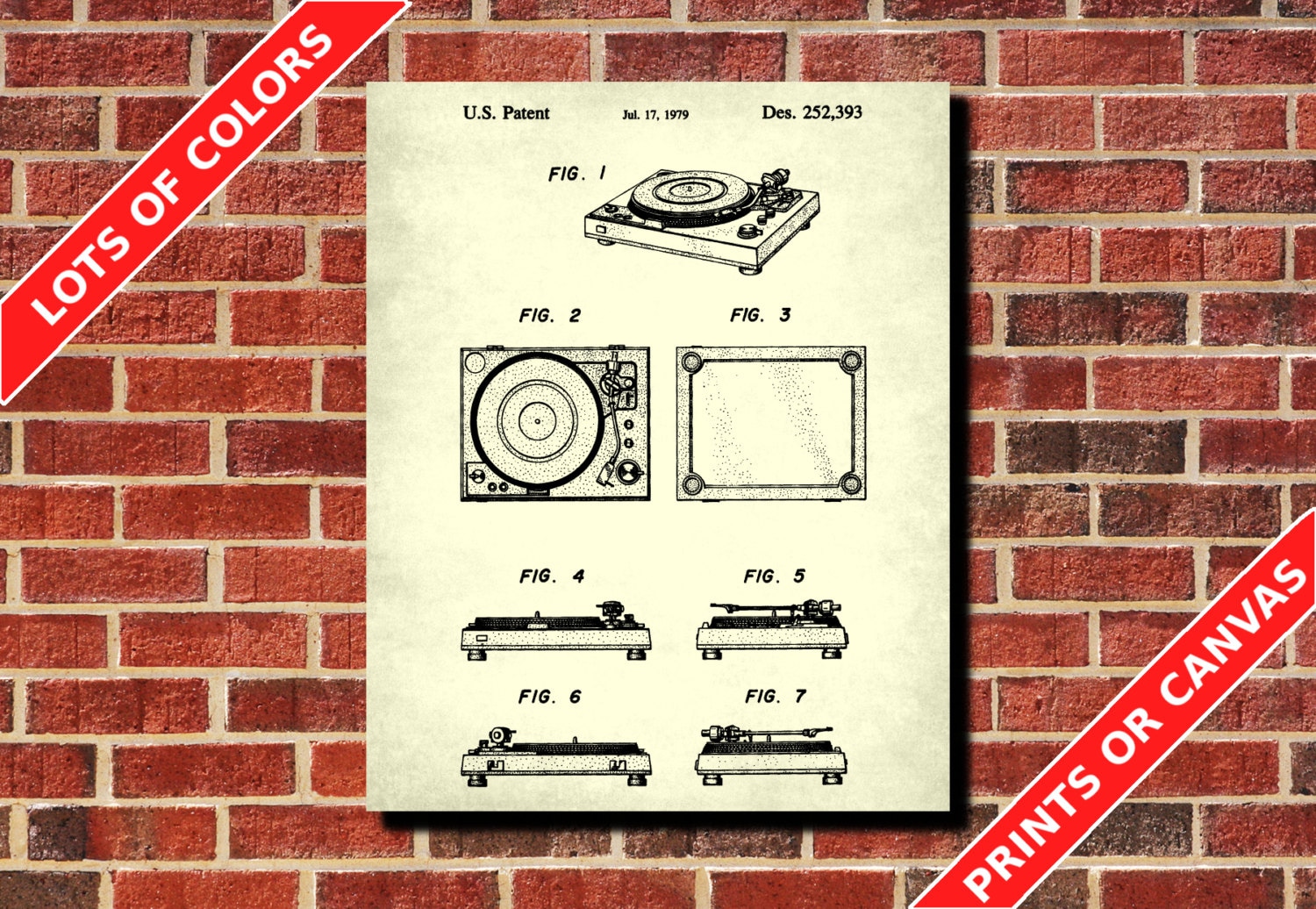 Record Player Patent Print, Vinyl Nostalgia, Music Poster - Etsy