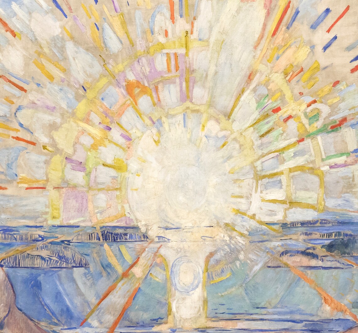 Edvard Munch Fine Art Print the Sun - Etsy