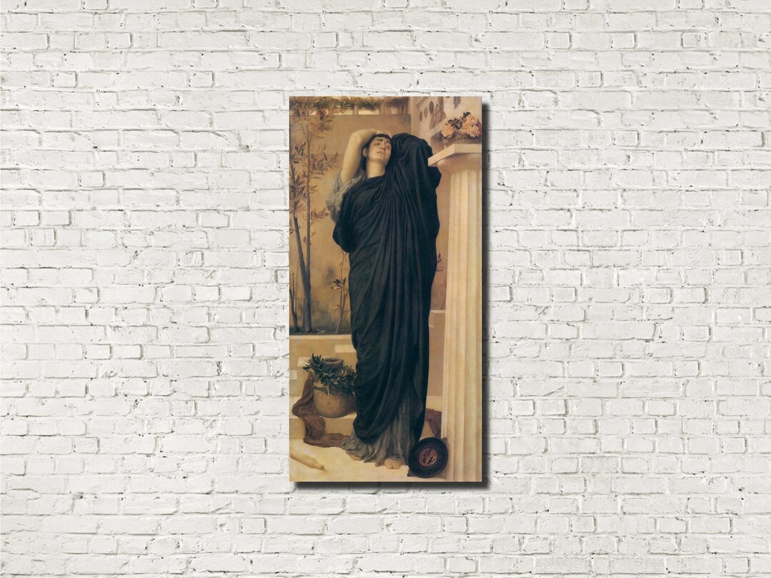 Electra at the Tomb of Agamemnon Frederic Leighton Fine Art - Etsy