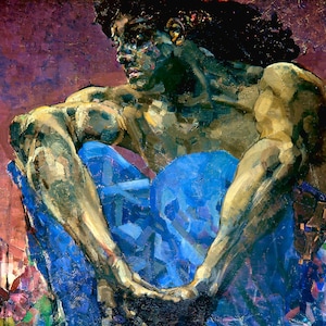 Mikhail Vrubel Fine Art Print : the Seated Demon - Etsy