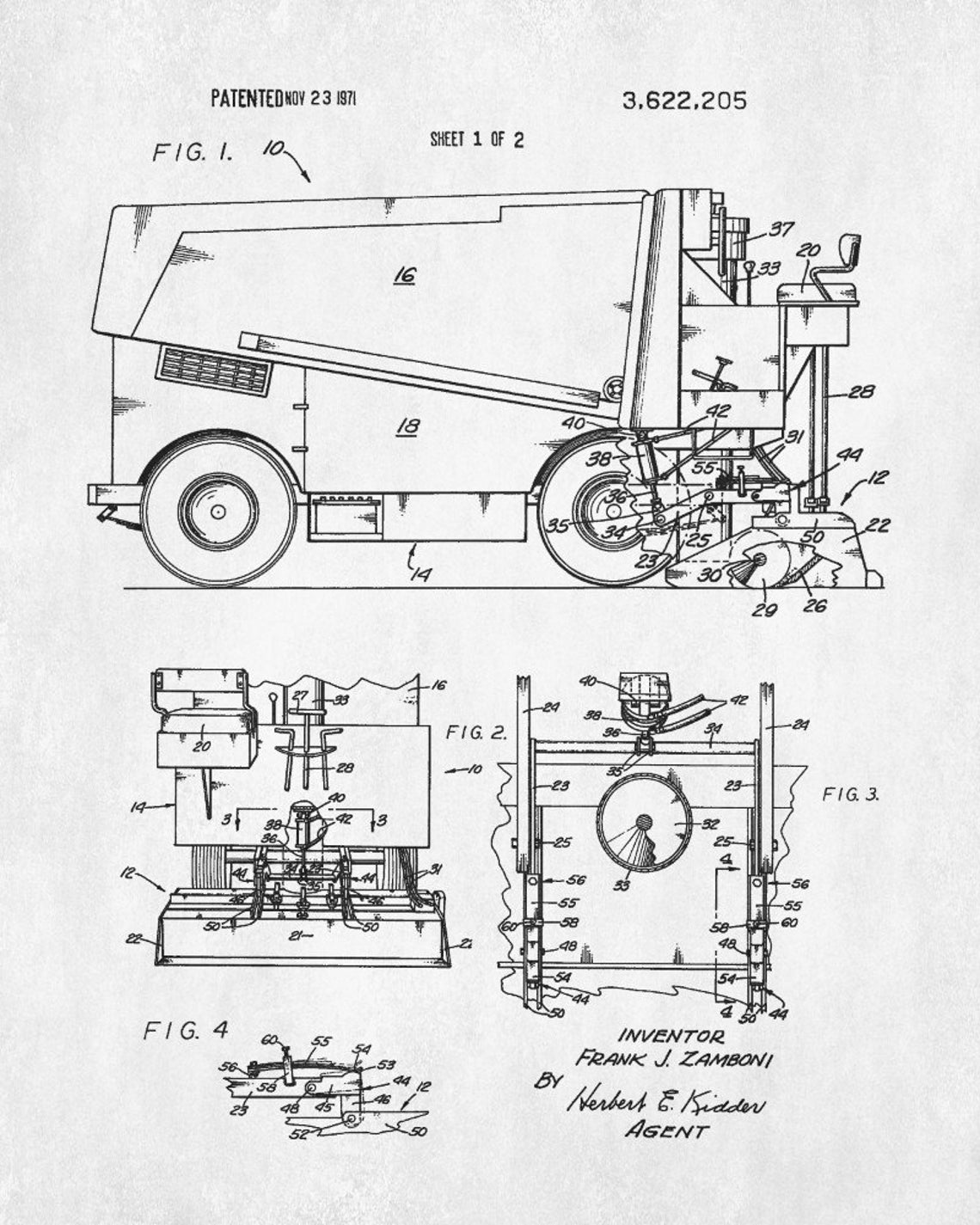 Ice Rink Machine Patent Print, Iceskating Poster - Etsy