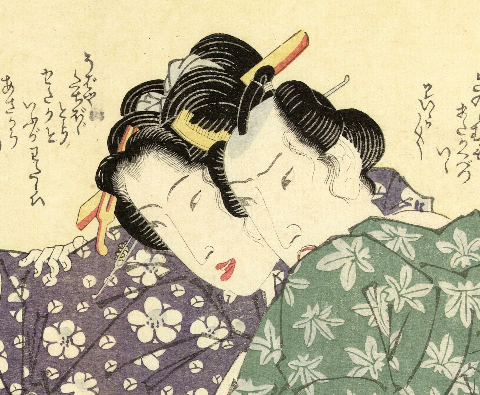 Keisai Eisen Japanese Shunga Art Print : Couple | Etsy