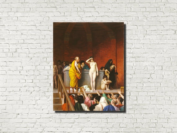 Jean-Léon Gérôme Fine Art Print : Sklavenmarkt im antiken Rom - Etsy.de