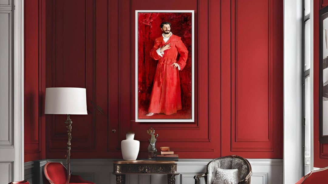 Dr Pozzi at Home Framed Canvas Panel | John Singer Sargent | Limited ...