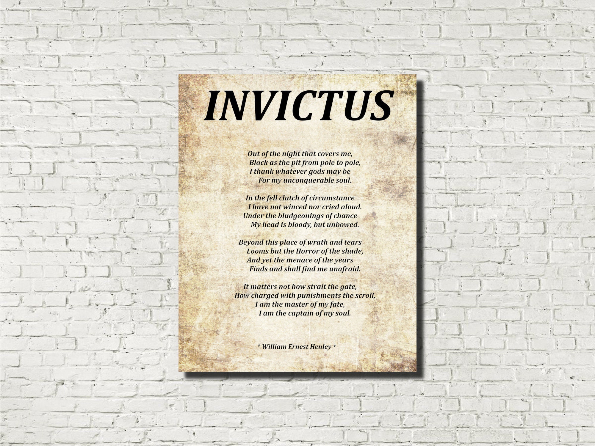 Invictus William Ernest Henley Tattoo