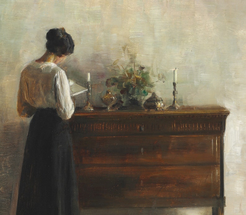 Carl Holsøe Fine Art Print Interior With the Artist's - Etsy