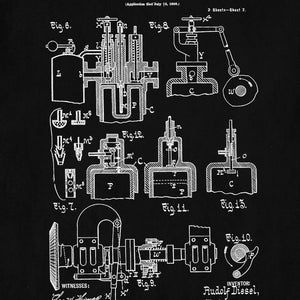 Diesel Engine Blueprint Poster - Etsy