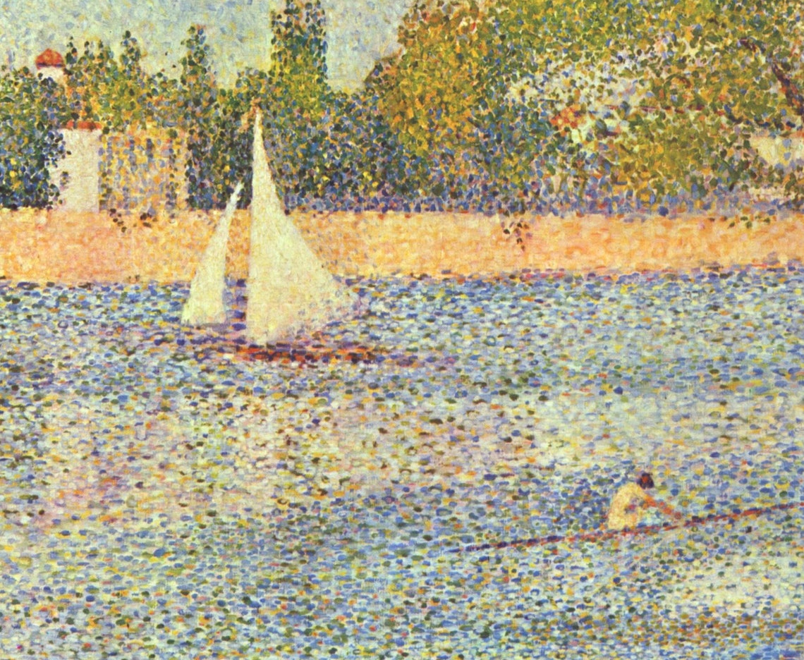 Georges Seurat Fine Art Print : The River Seine at La Grande | Etsy