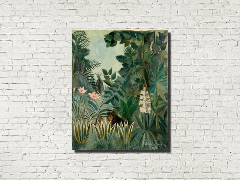 Henri Rousseau, Post- Impressionist Fine Art Print, the Equatorial ...