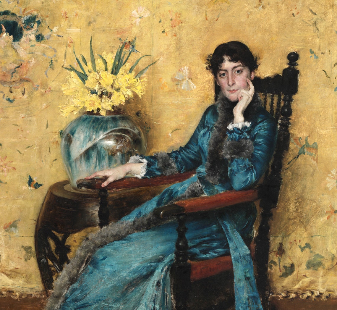 William Merritt Chase Fine Art Print Portrait of Dora Wheeler - Etsy