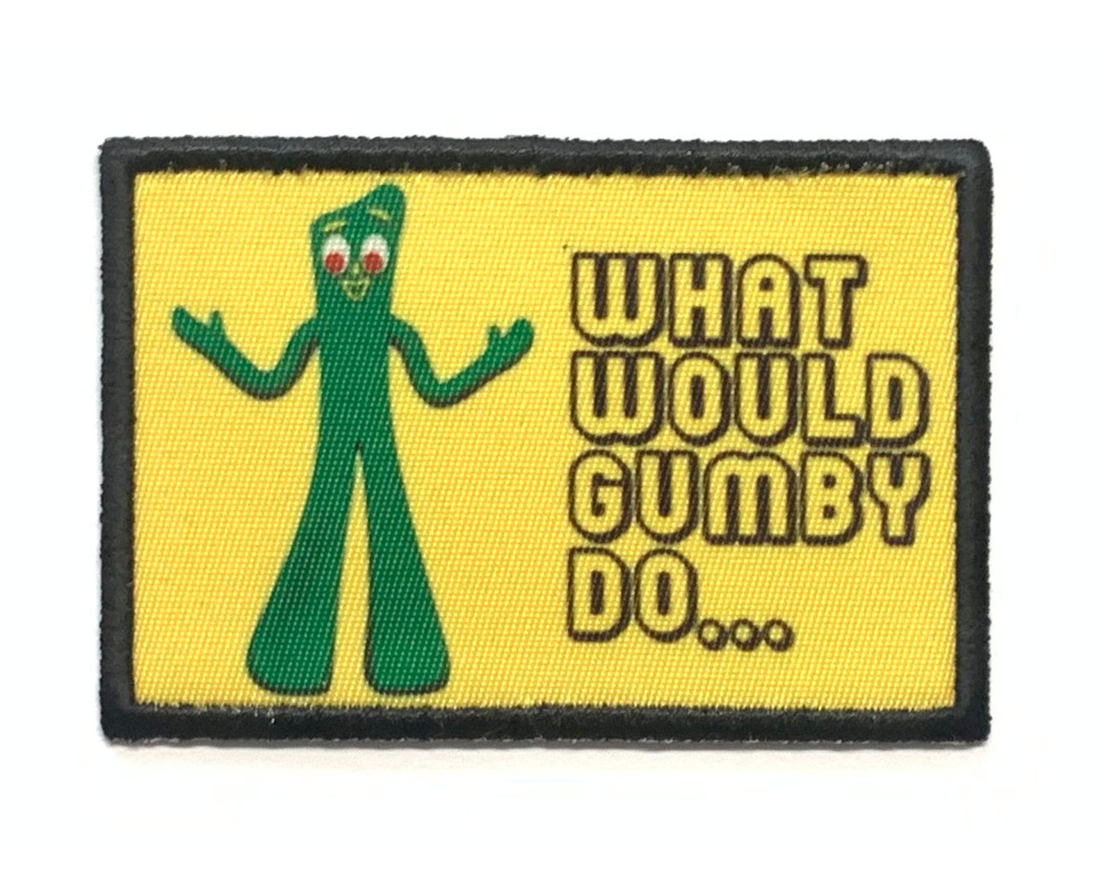 WWGD Gumby 2x3 Inch Iron on Moral Patch VELCRO® Brand | Etsy