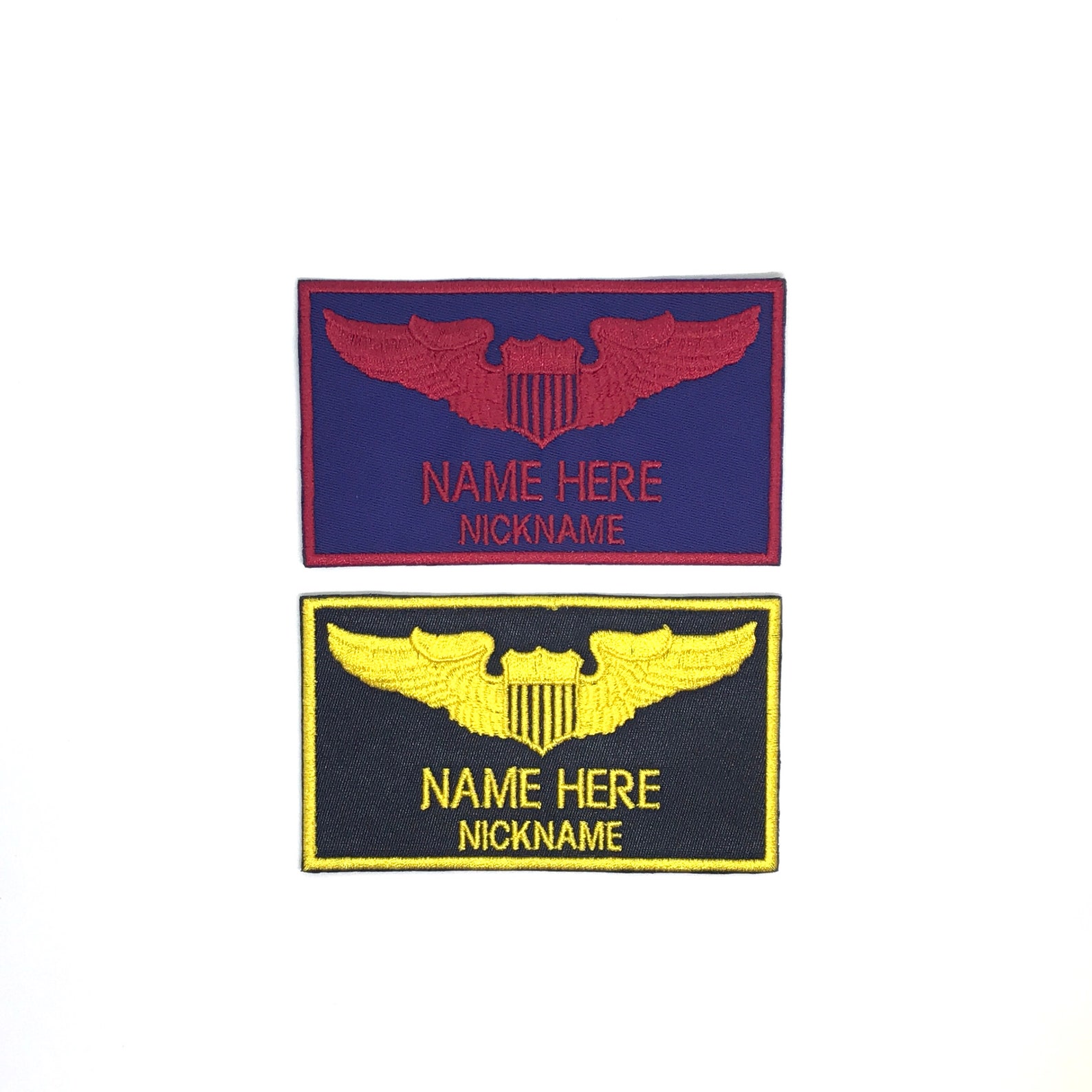 Custom Flight Suite Name and Nickname Embroidered Iron on - Etsy