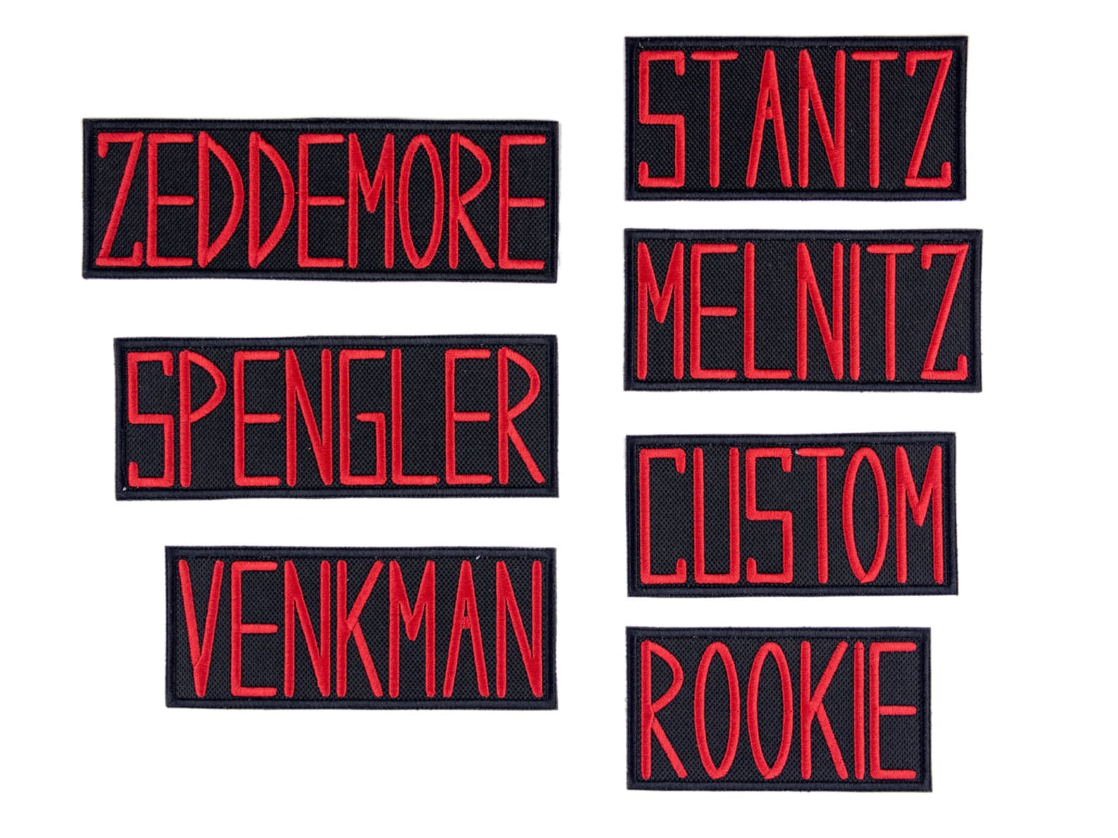 Ghostbusters Name Tags Badges GB1 Uniform Embroidered Iron on Patch ...