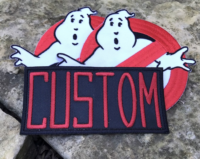 Set of Two No Ghost Logo Patches and One Custom Name Patch - Etsy