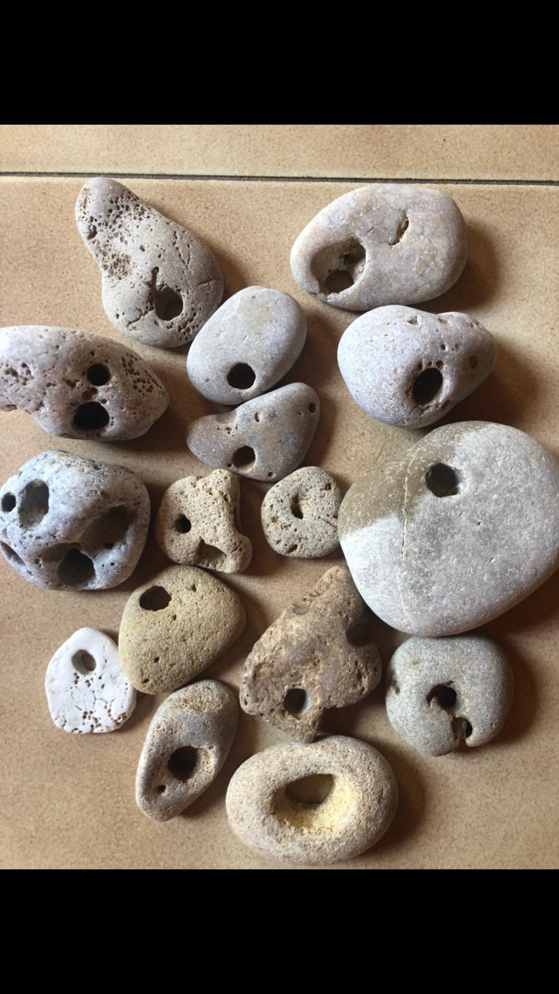 Lucky Hag Holey Stones for Jewellery and Protection Price is | Etsy