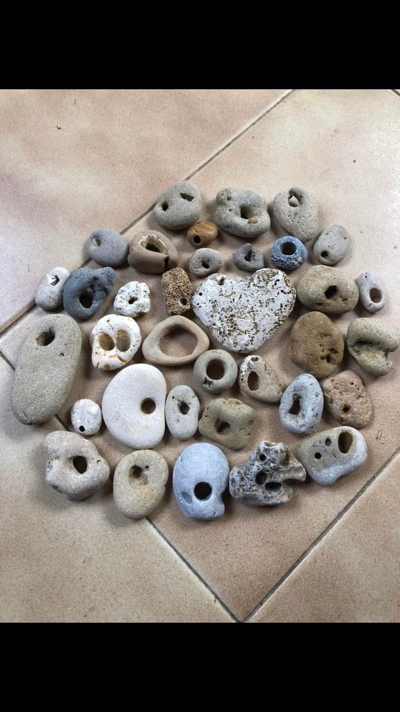 Lucky Hag Holey Stones for Jewellery and Protection Price is - Etsy
