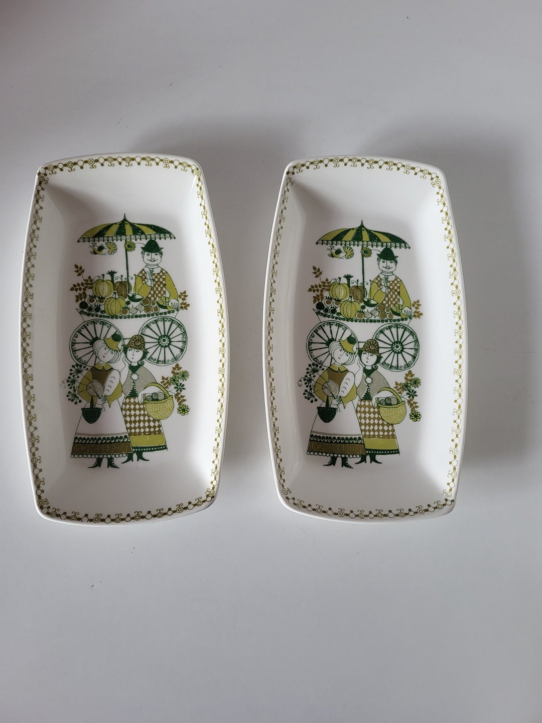 2 Dishes From Figgjo Flint Norway Market - Etsy