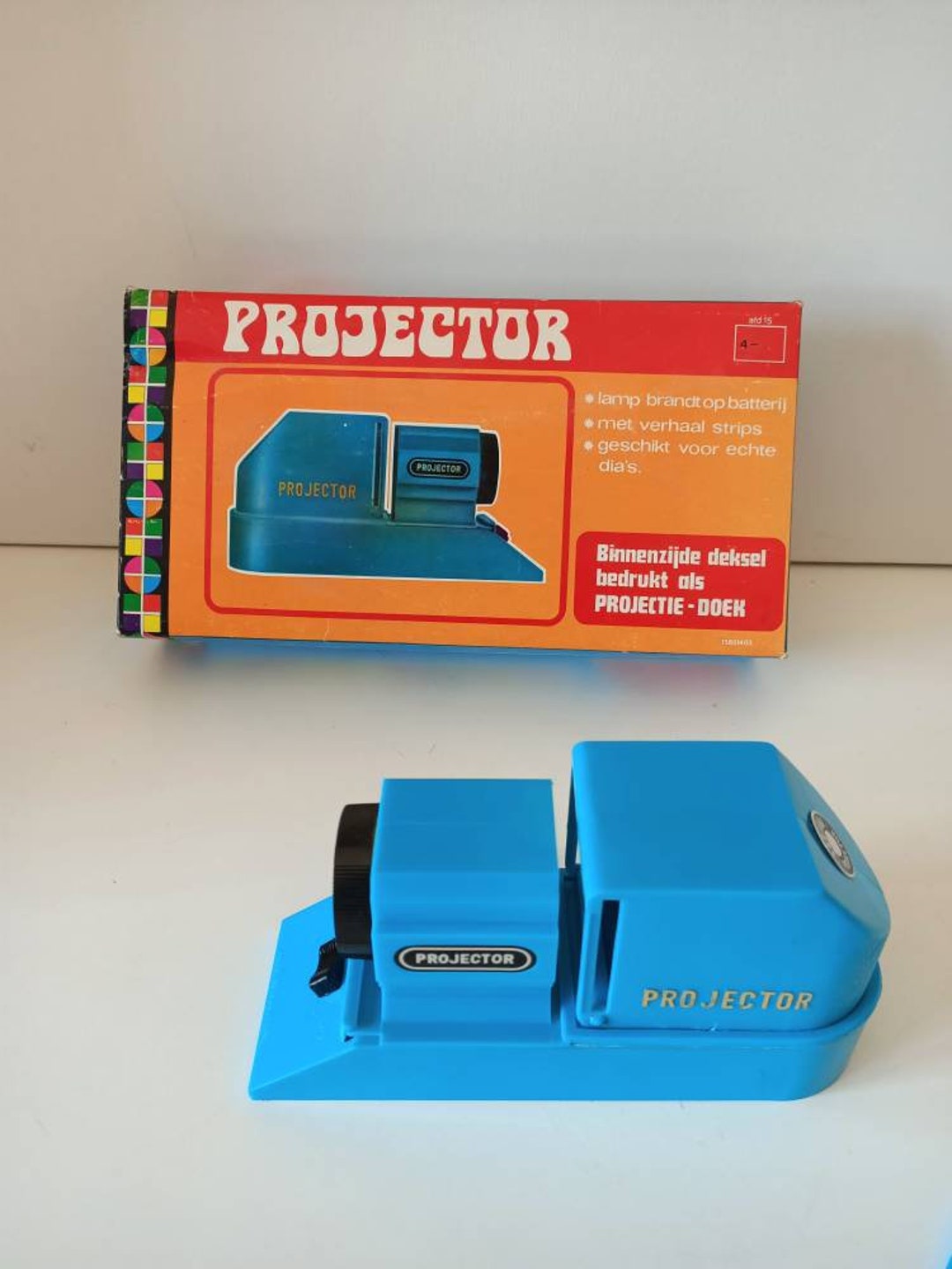 Fortuna Slide Projector, Blue Plastic Toy - Etsy