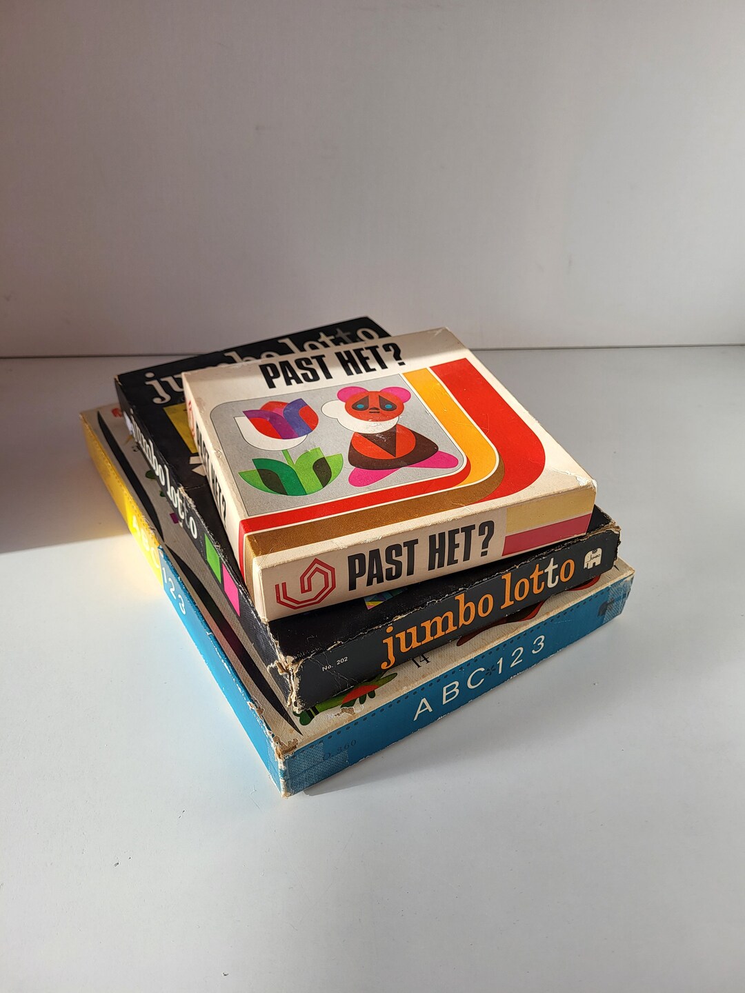 Set of 3 Vintage Games. Counting, Alphabet, Lotto. - Etsy