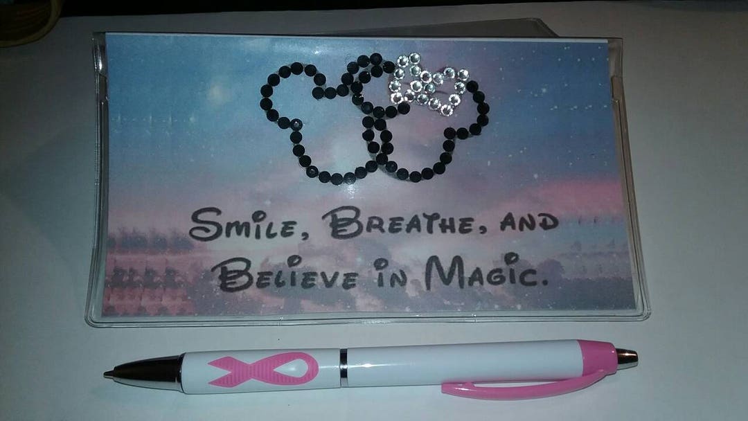 Minnie Mouse Believe in Magic Checkbook Cover With Free - Etsy