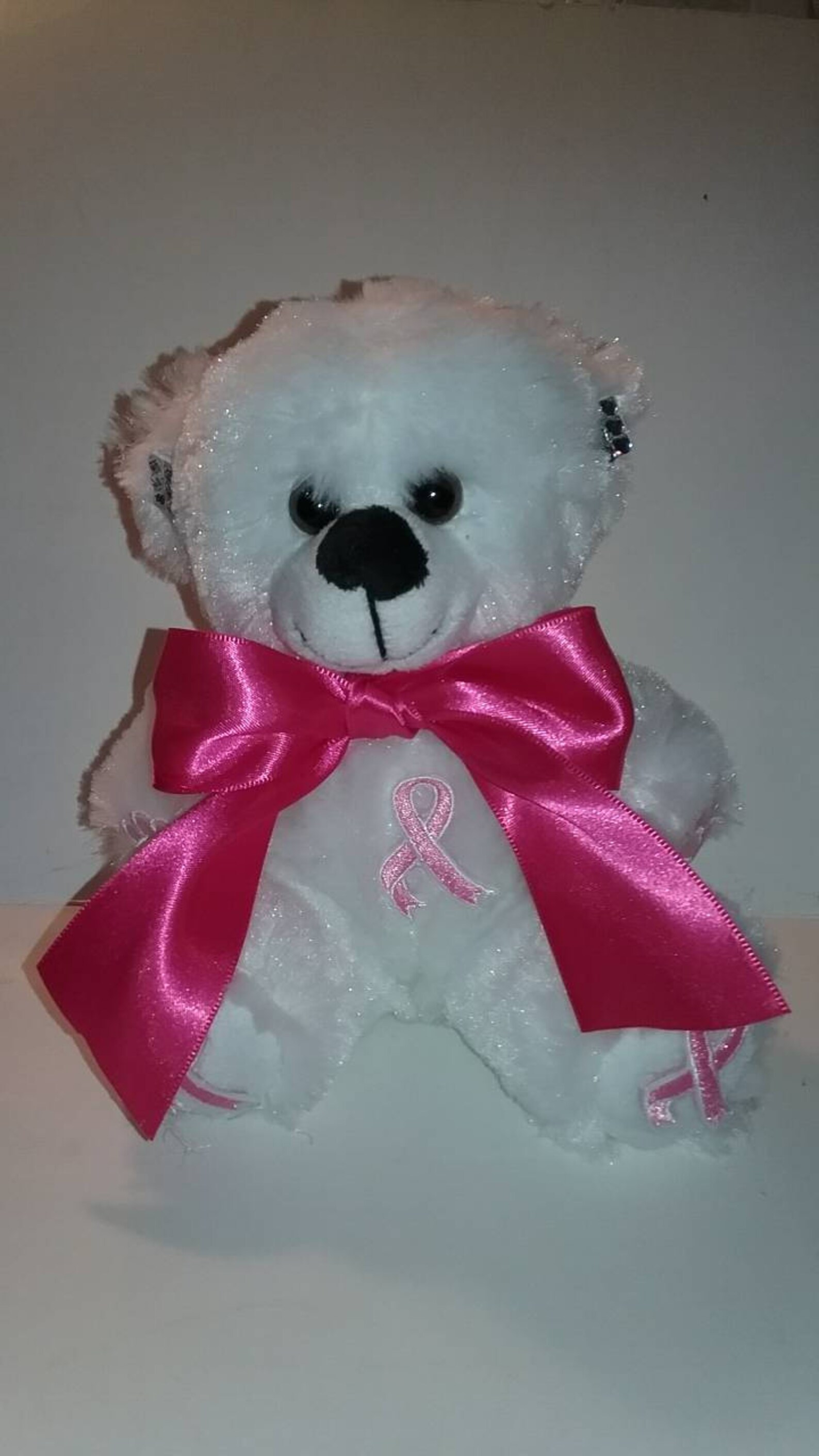 Pink Ribbon Awareness Handmade 6 inch sitting Teddy Bear | Etsy