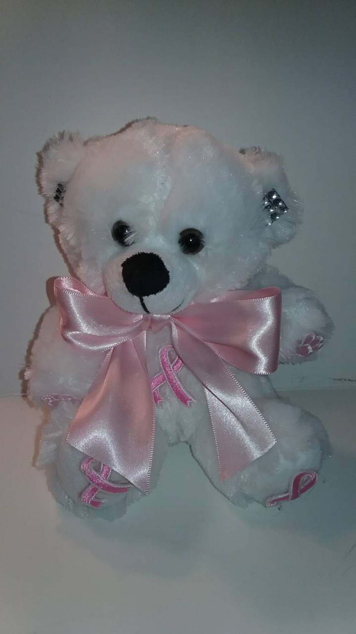 Pink Ribbon Awareness Handmade 6 Inch Sitting Teddy Bear - Etsy UK