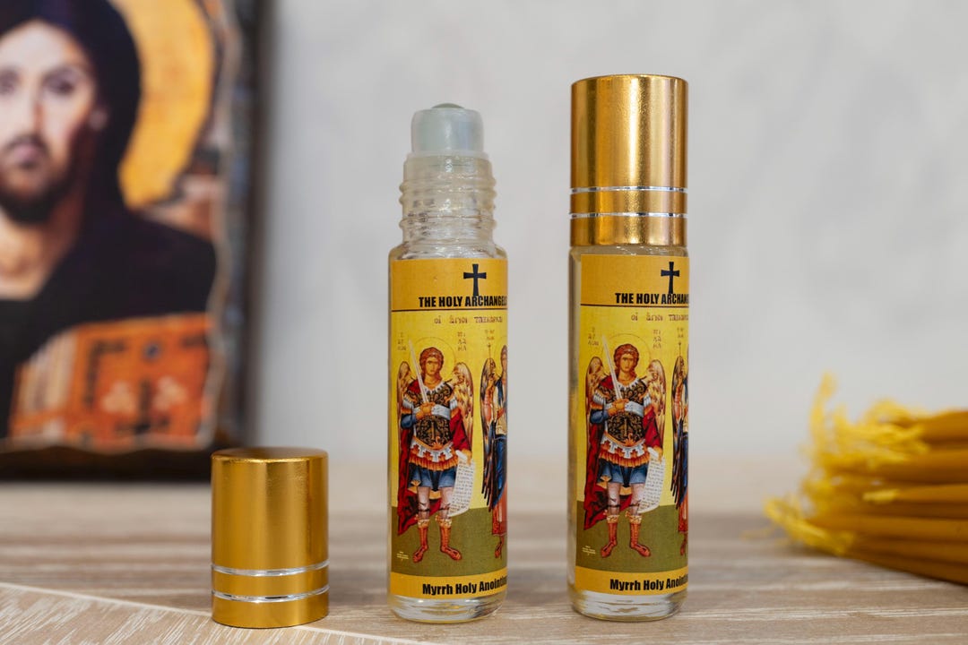 Christian Anointing Oil in Roll on With Saints George,demitrios ...