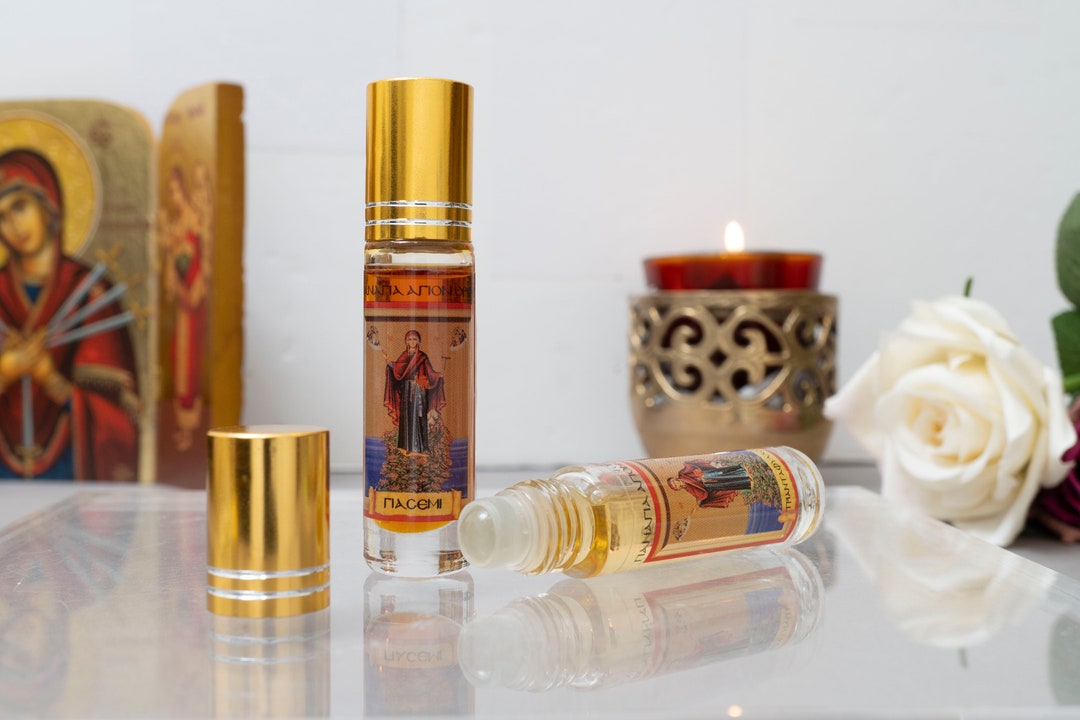 Orthodox Anointing Oil Two Scents to Choose From Wild Rose and Jasmine ...