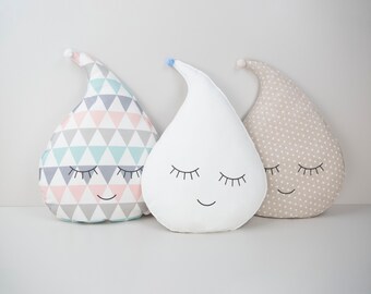 Water Drop Pillow - Etsy
