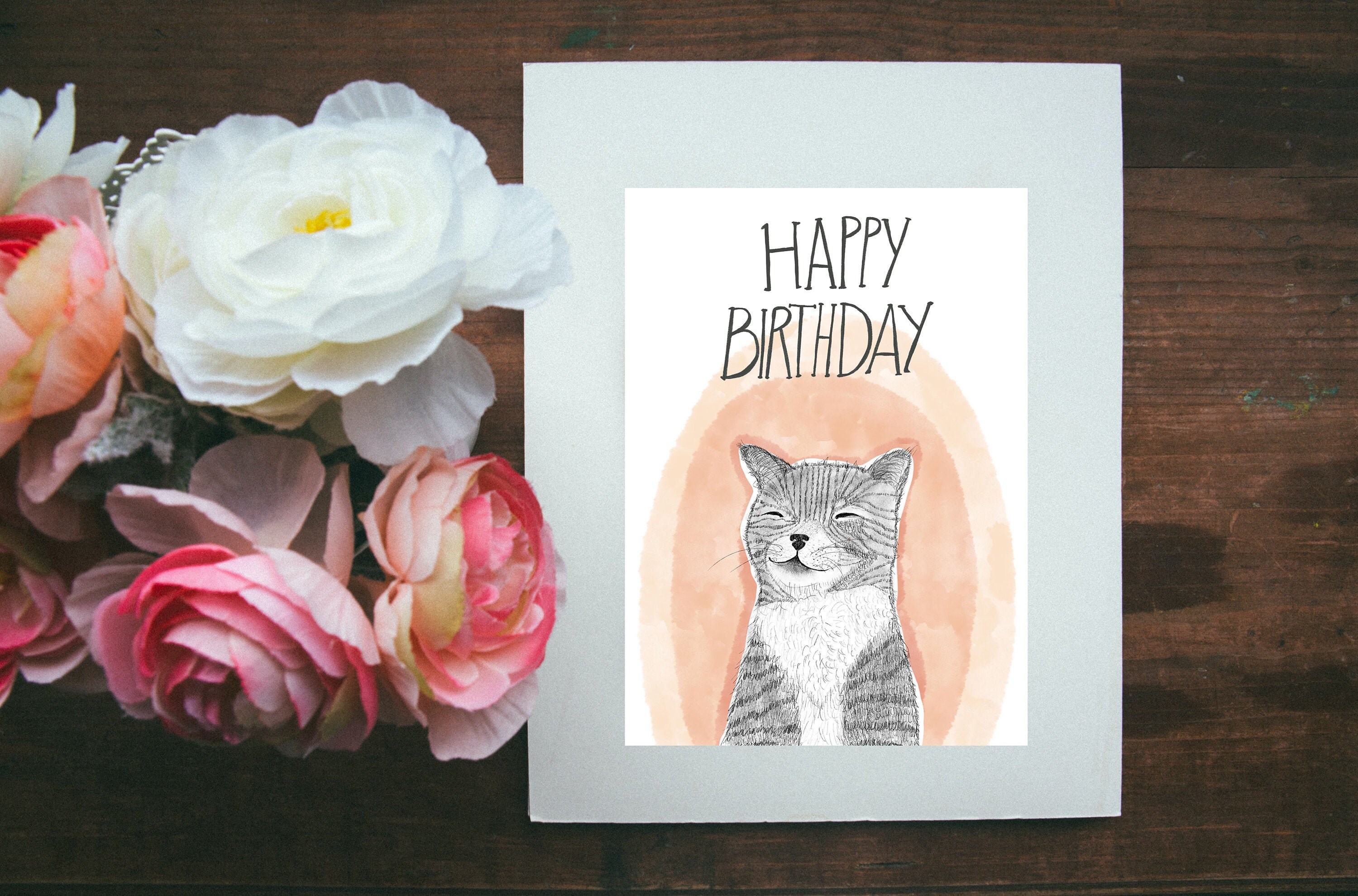 Paper & Party Supplies Happy Birthday card Printable Greeting Card ...