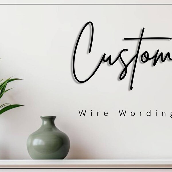 Wire Word Sign - Etsy