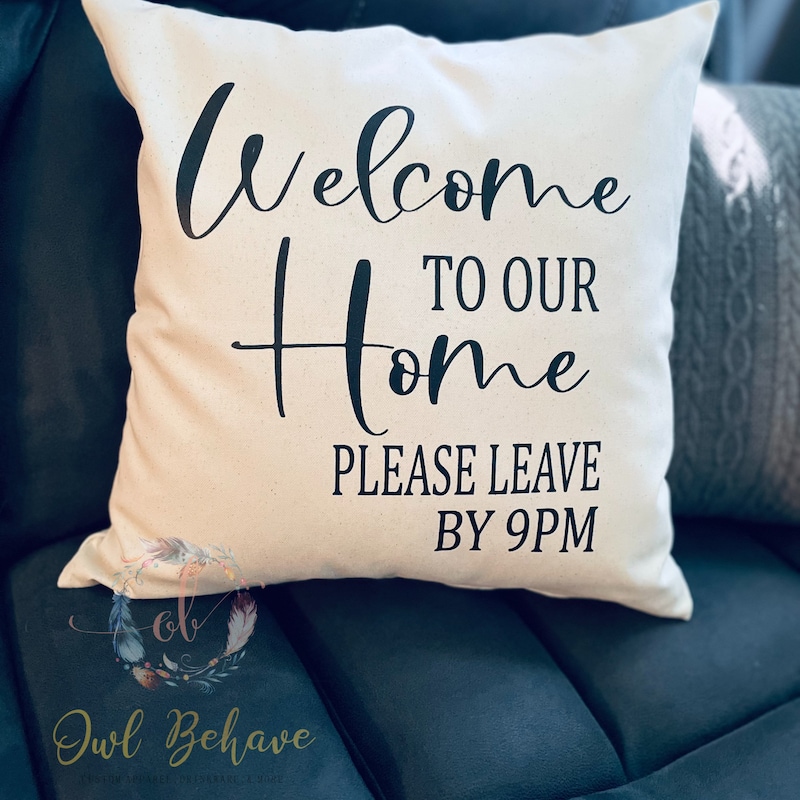Please Leave by 9 - Etsy