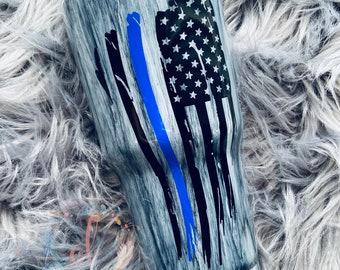 Thin Blue Line Cup | Etsy