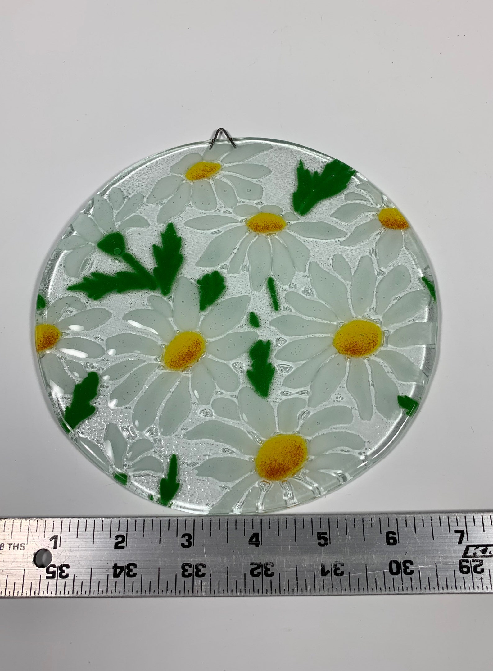 Daisy Suncatcher, Fused Glass,daisies, White Flowers, Flower Window ...