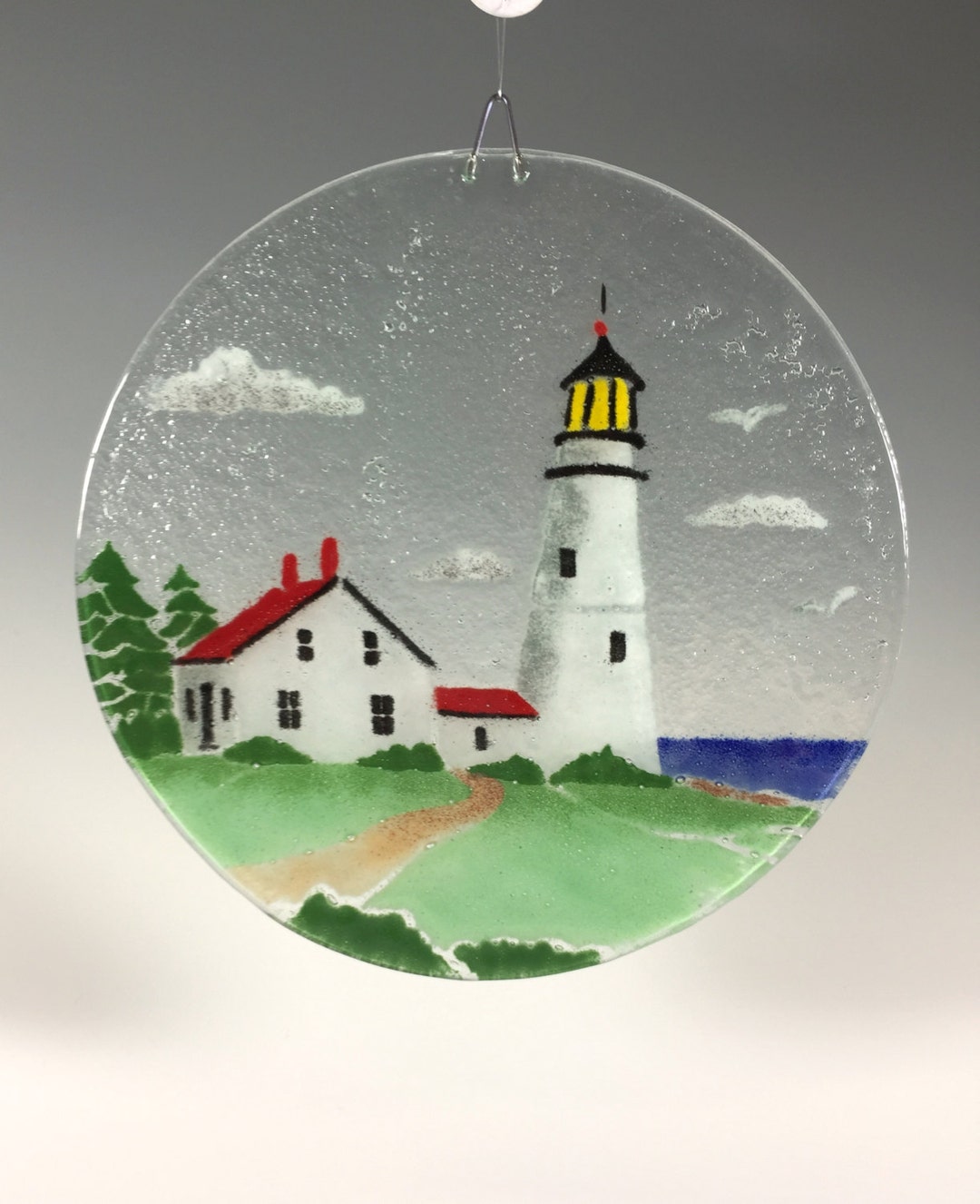 Lighthouse Suncatcher, Lighthouse Decor, Seashore, Window Hanging, Sun ...