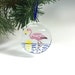 Flamingo Ornament, Tropical Bird, Fused Glass, Pink Bird, Flamingos - Etsy