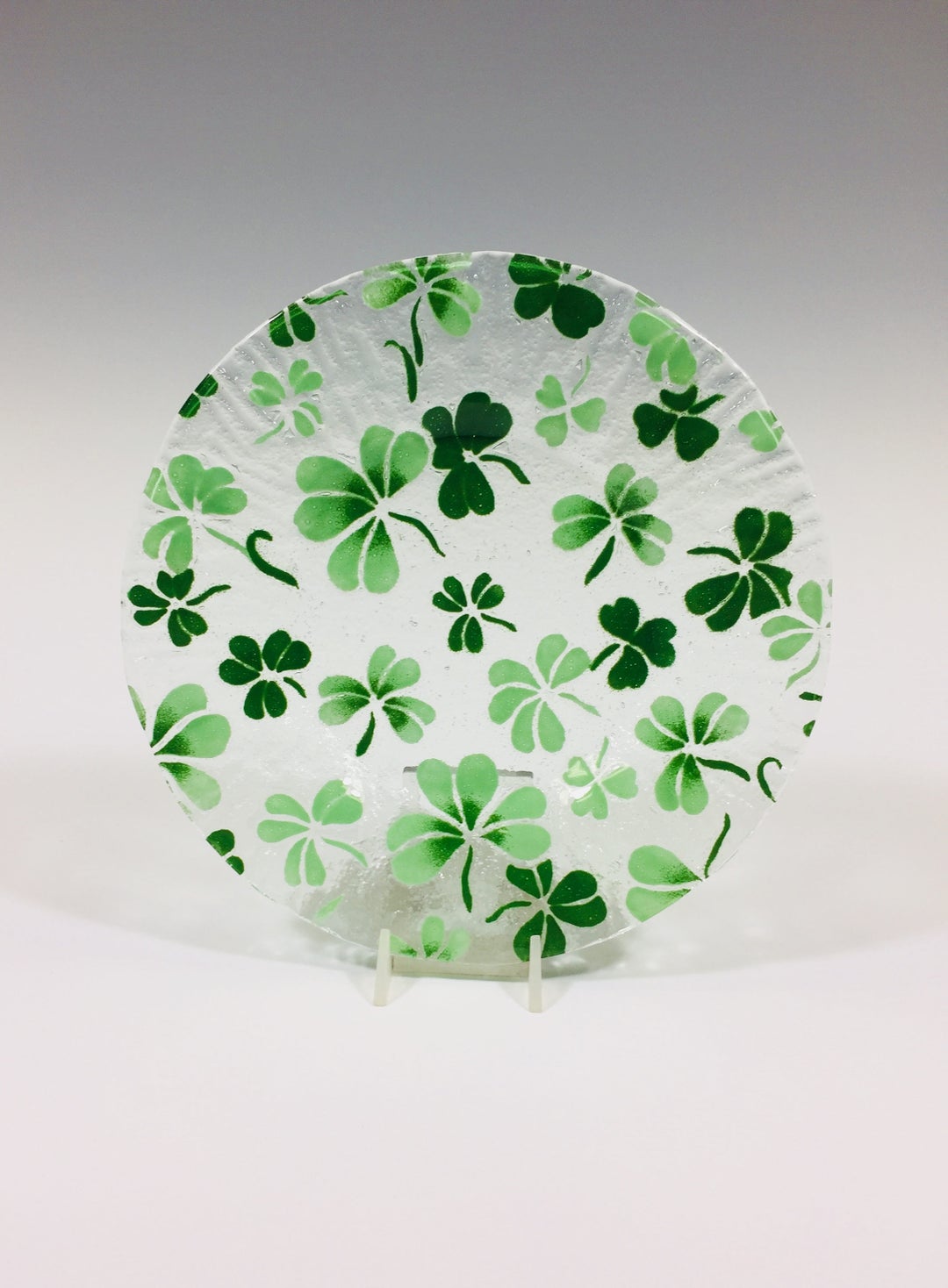 Shamrock Plate, Shamrock Lunch Plate, Salad Dish, St. Patricks Day Dish ...